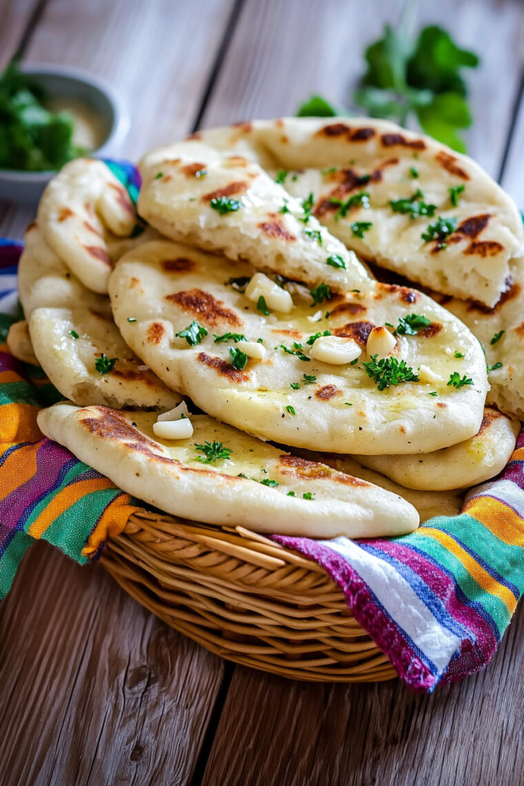 No-Yeast Garlic Butter Naan Recipe