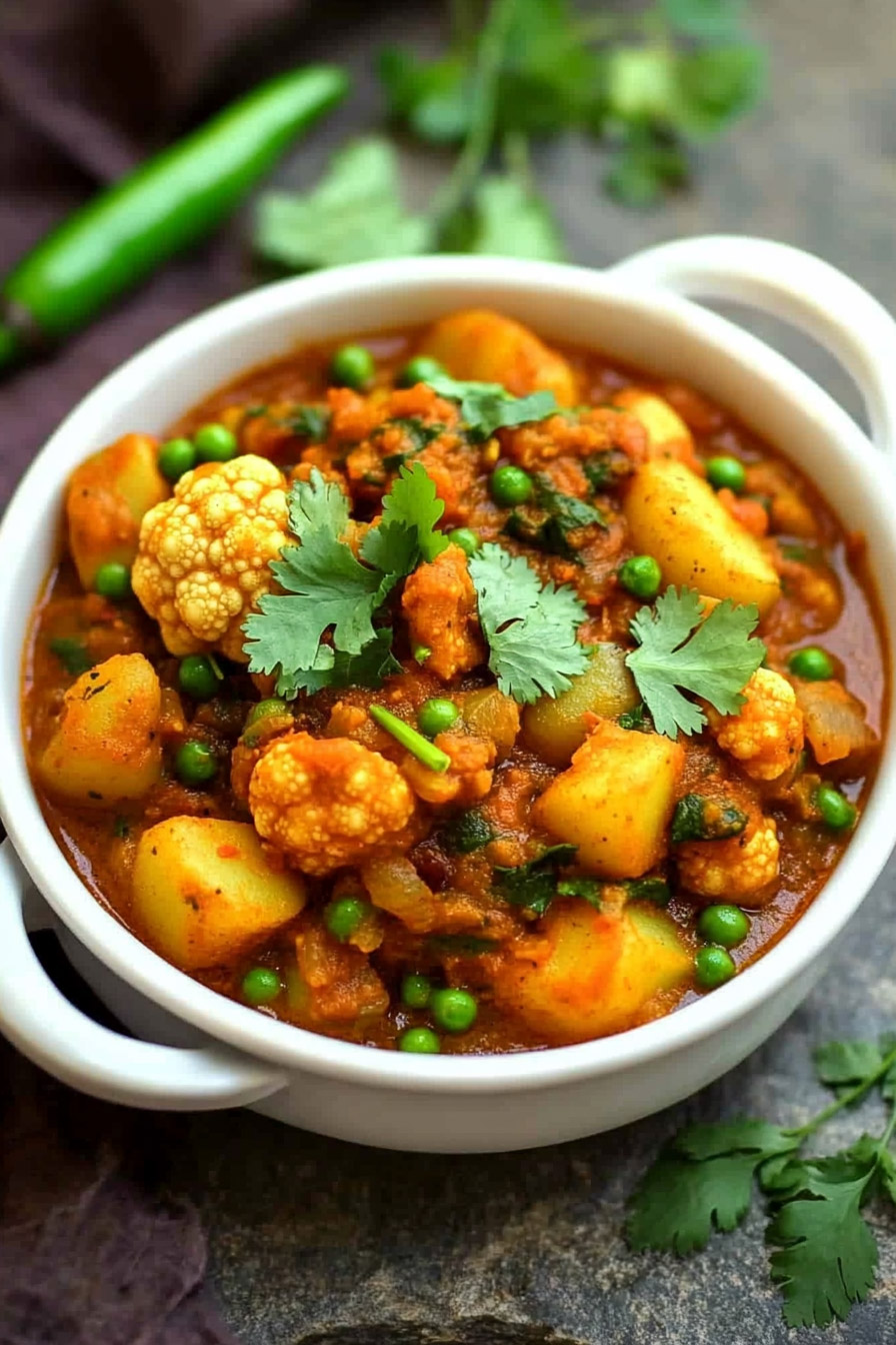 Aloo Gobi Matar Recipe