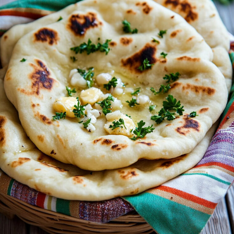 No-Yeast Garlic Butter Naan Recipe