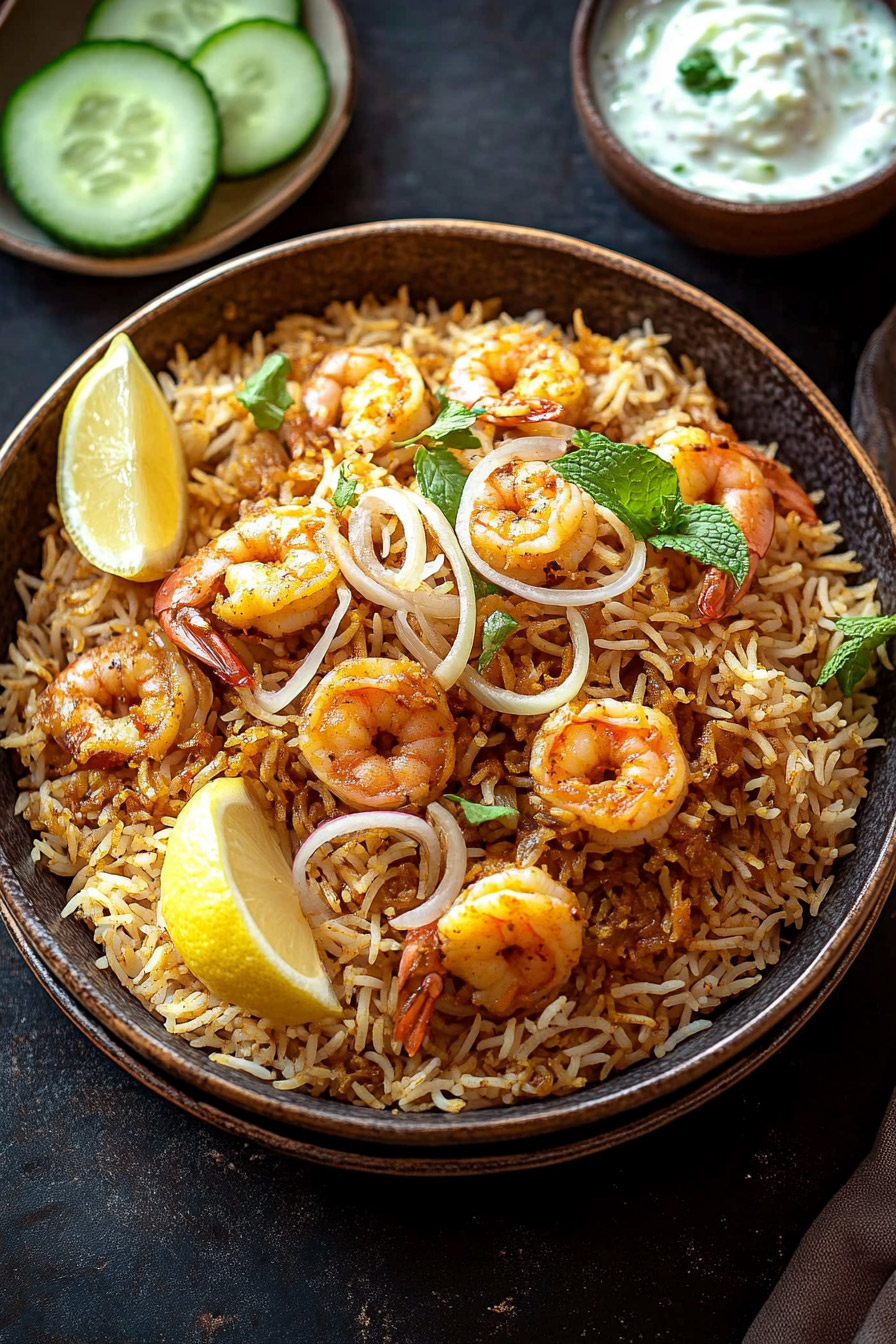 Authentic Prawn Biryani Recipe | Dum Style Perfection