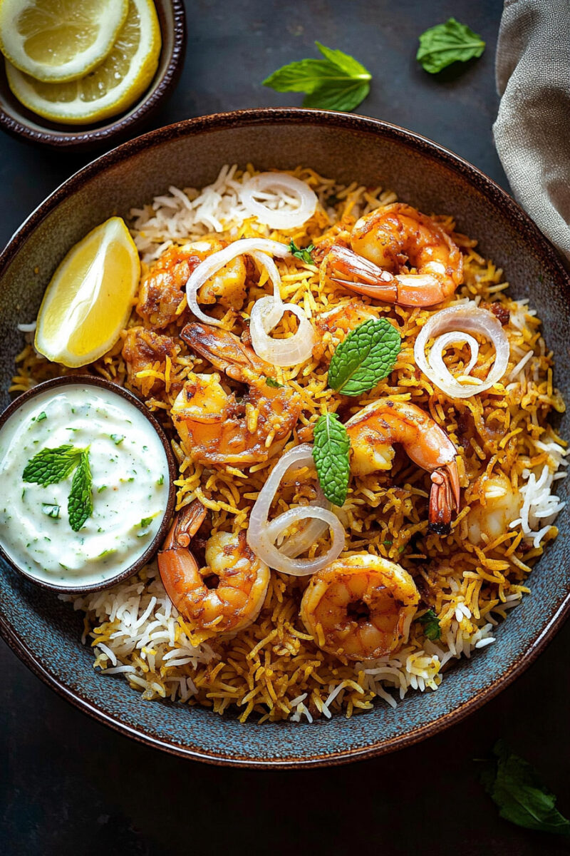 Authentic Prawn Biryani Recipe | Dum Style Perfection