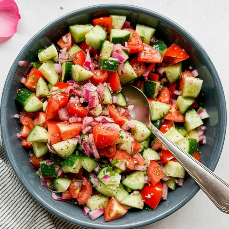 Authentic Kachumber: Indian Cucumber Salad